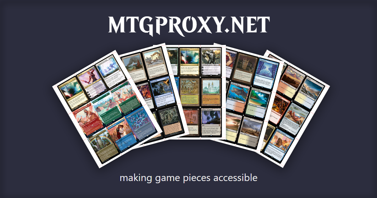 MTG Proxy Generator – Free Magic Proxy Maker | MTGProxy.net